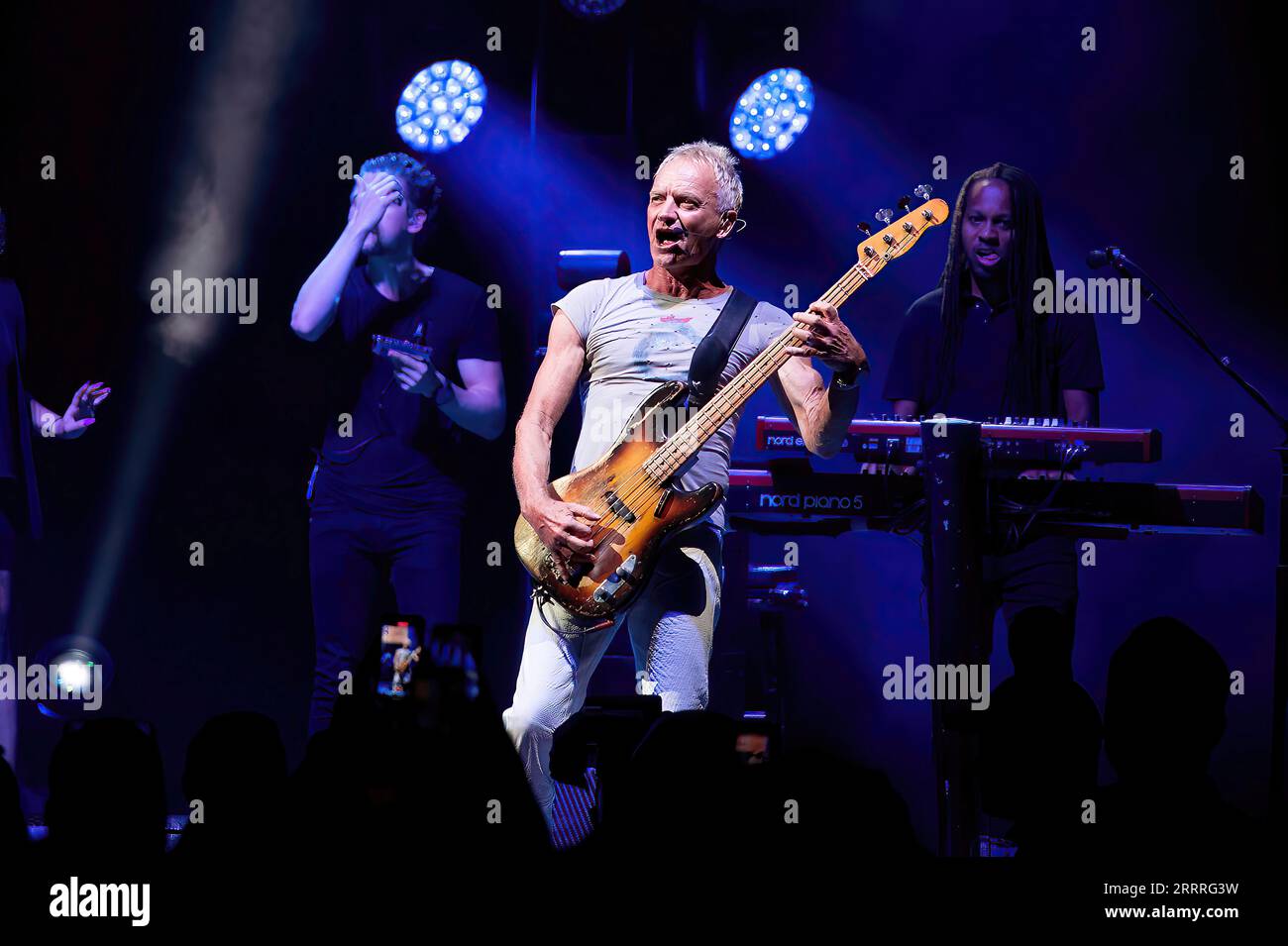 Sting performs during the "My Songs" tour on Friday, Sept. 8, 2023, at ...