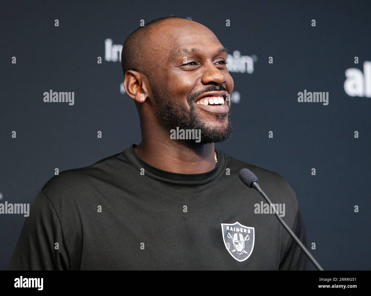 The Las Vegas Raiders football player Chandler Jones at the Raiders ...