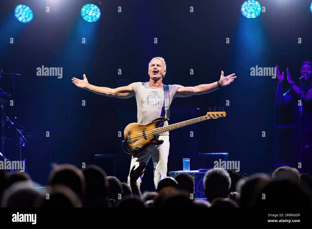 Sting performs during the "My Songs" tour on Friday, Sept. 8, 2023, at ...