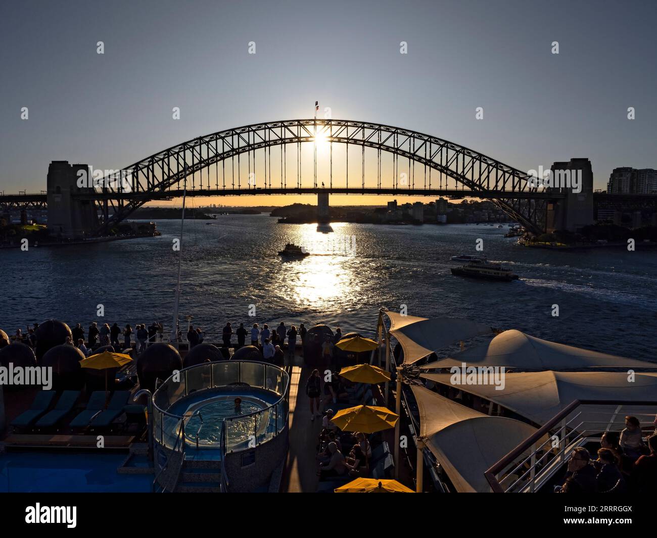 Sydney Australia / The Sydney Harbour Bridge at sunset viewed from the ...