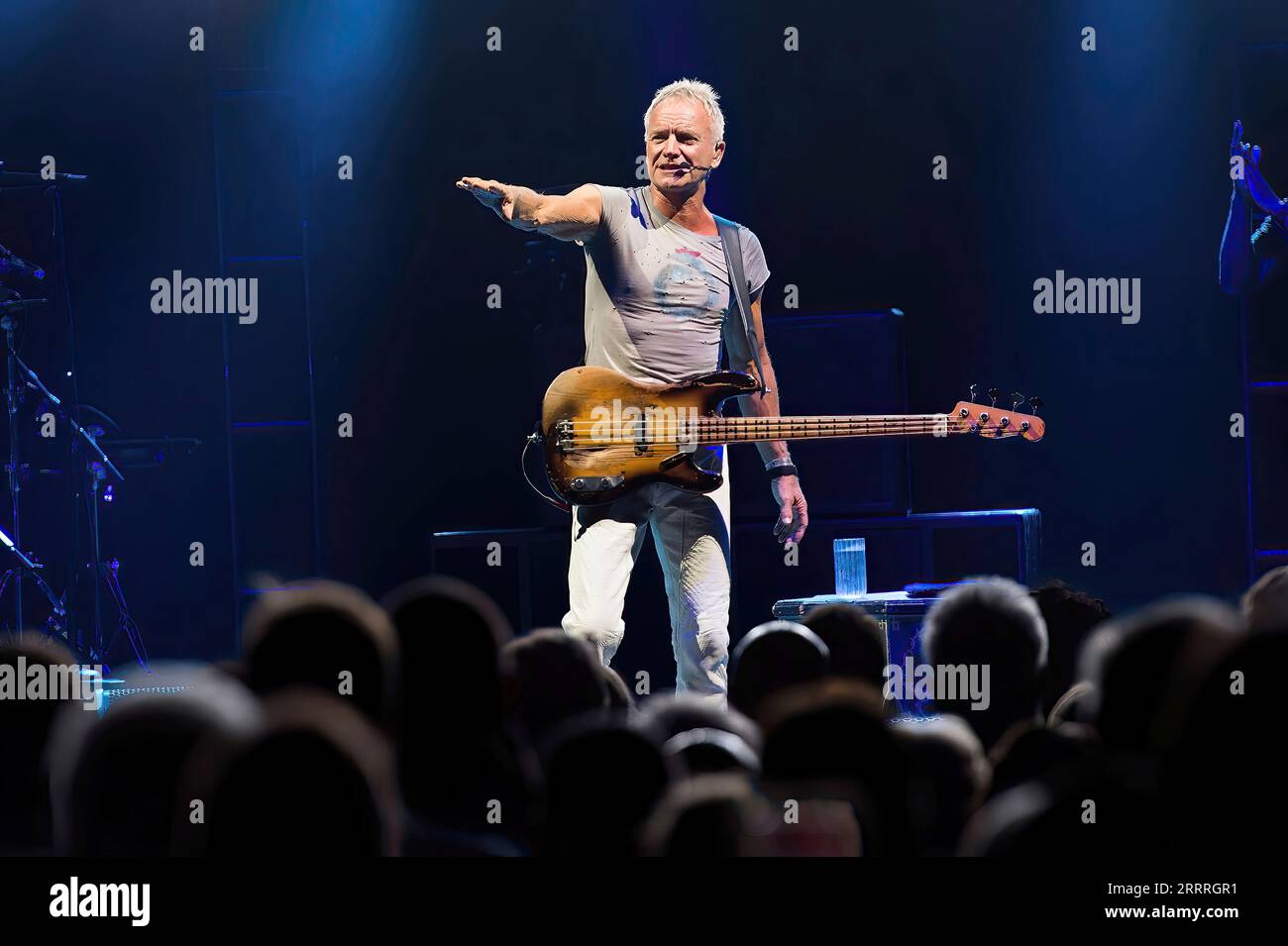 Sting performs during the "My Songs" tour on Friday, Sept. 8, 2023, at ...