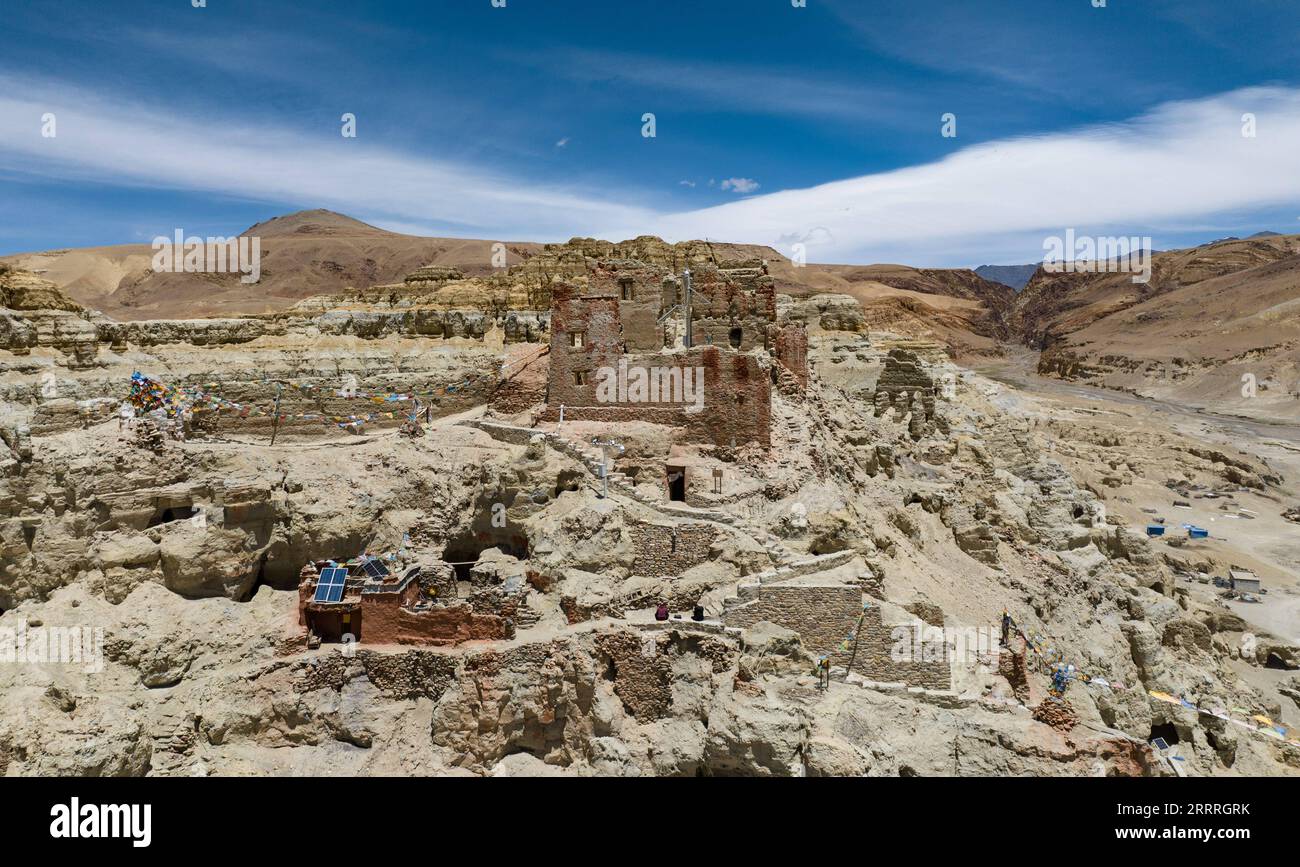 230528 -- ZANDA, May 28, 2023 -- This aerial photo taken on May 26 ...