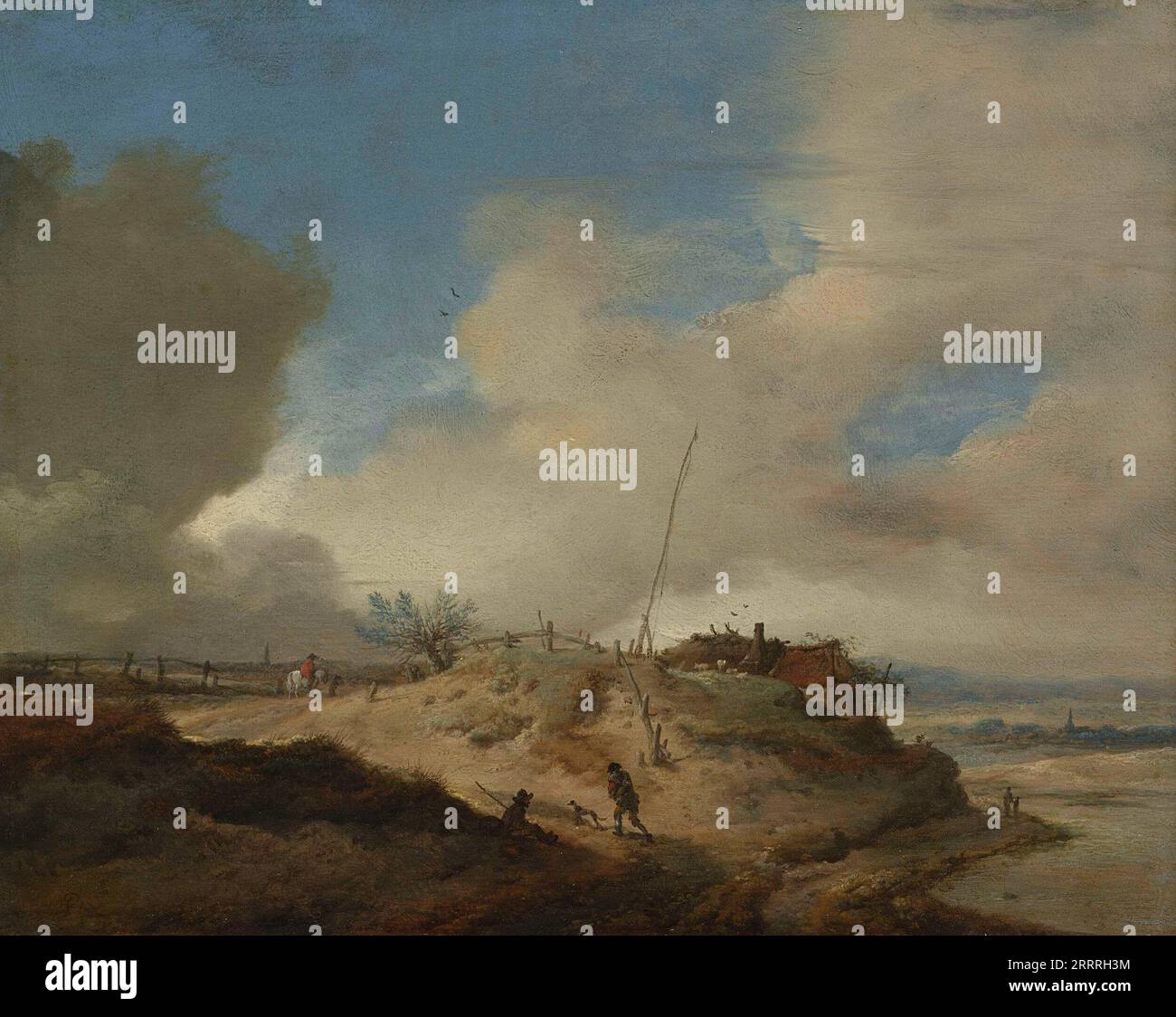 The Falcon Hunt, Philips Wouwerman, c. 1658 - c. 1660 Stock Photo - Alamy