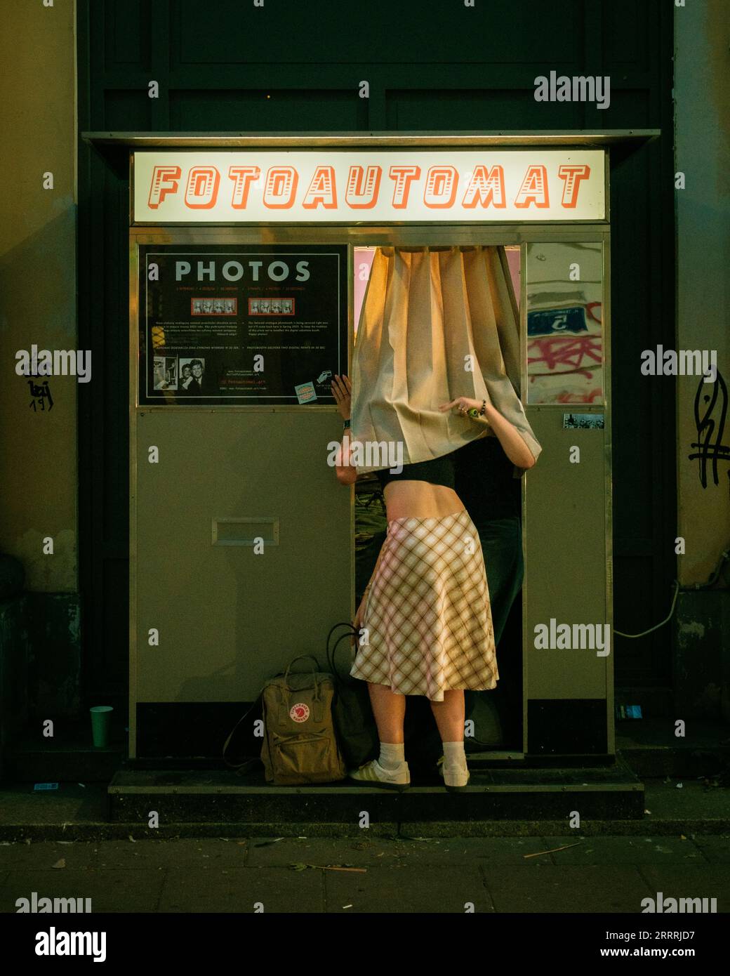 A photo booth in Warsaw, Poland Stock Photo - Alamy