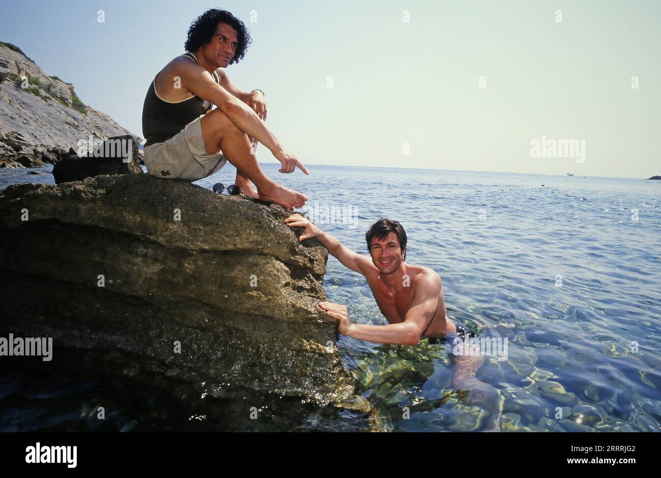 Costa Cordalis, griechisch-deutscher Schlagersänger, mit Sohn Lucas auf ...