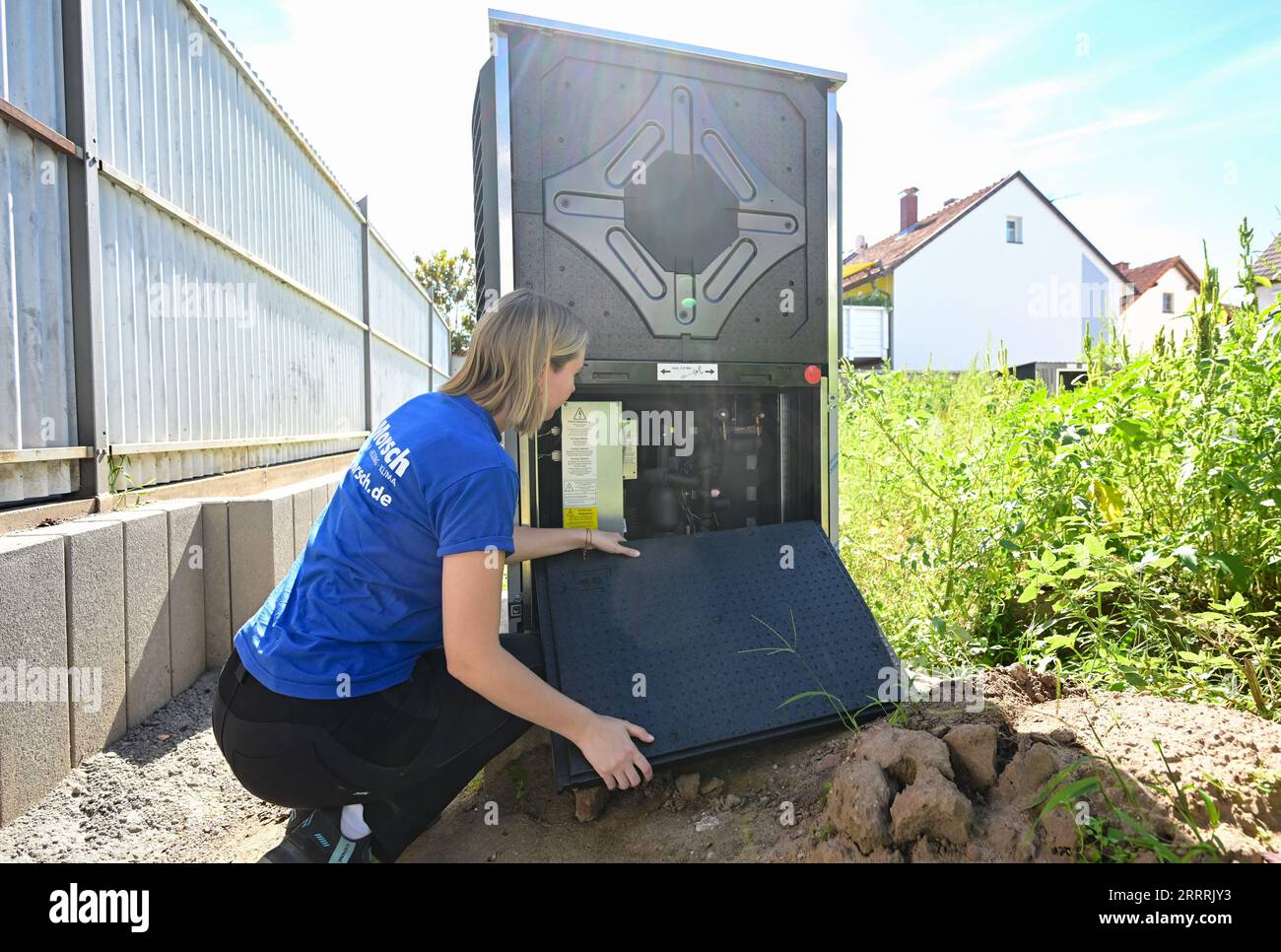 Plankstadt, Germany. 05th Sep, 2023. Antonella Menrath, an employee in ...