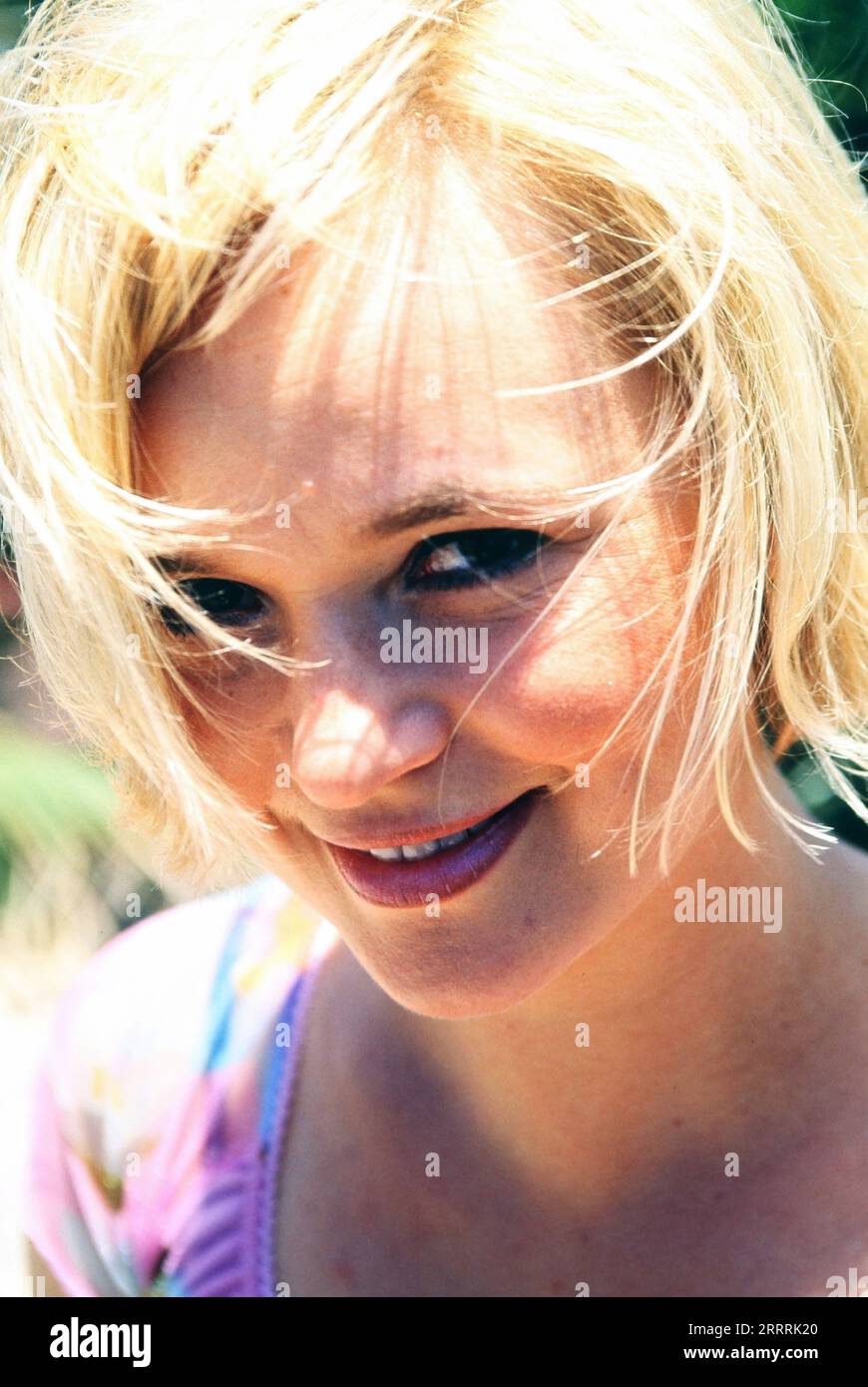 Simone Christ, deutsche Musikerin und Sängerin, im Urlaub auf der Insel ...