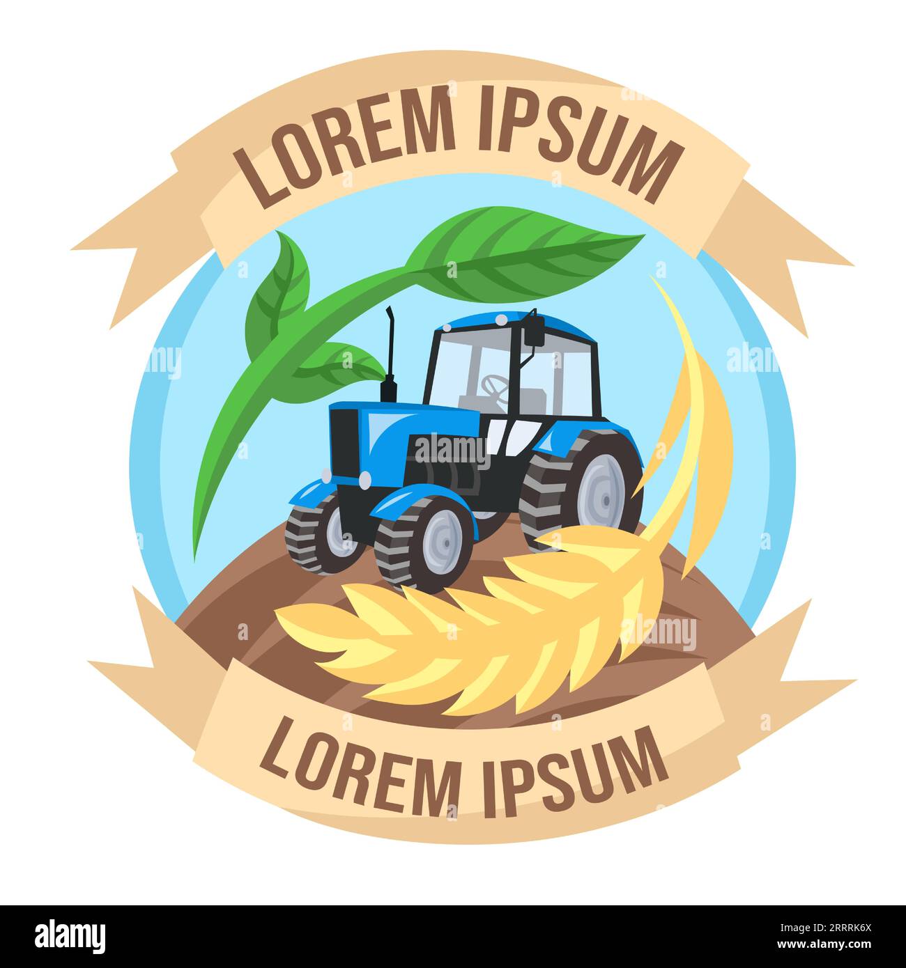 Flags on tractor Stock Vector Images - Alamy