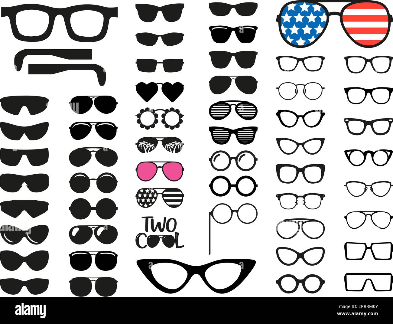 Vector of Glasses Illustration Set Stock Vector Image & Art - Alamy
