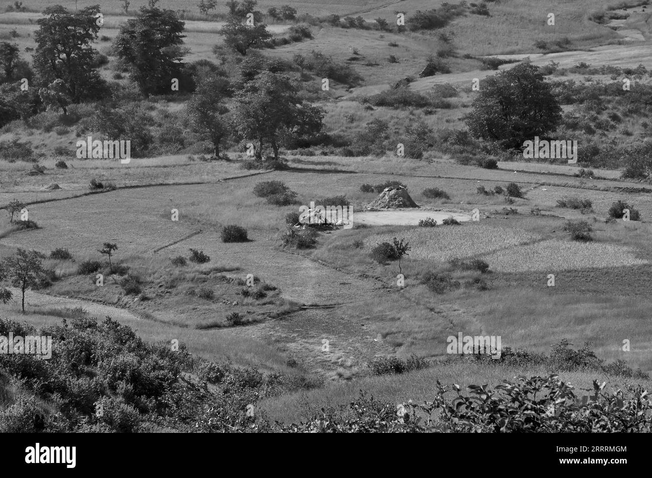 The threshing ground Black and White Stock Photos & Images - Alamy