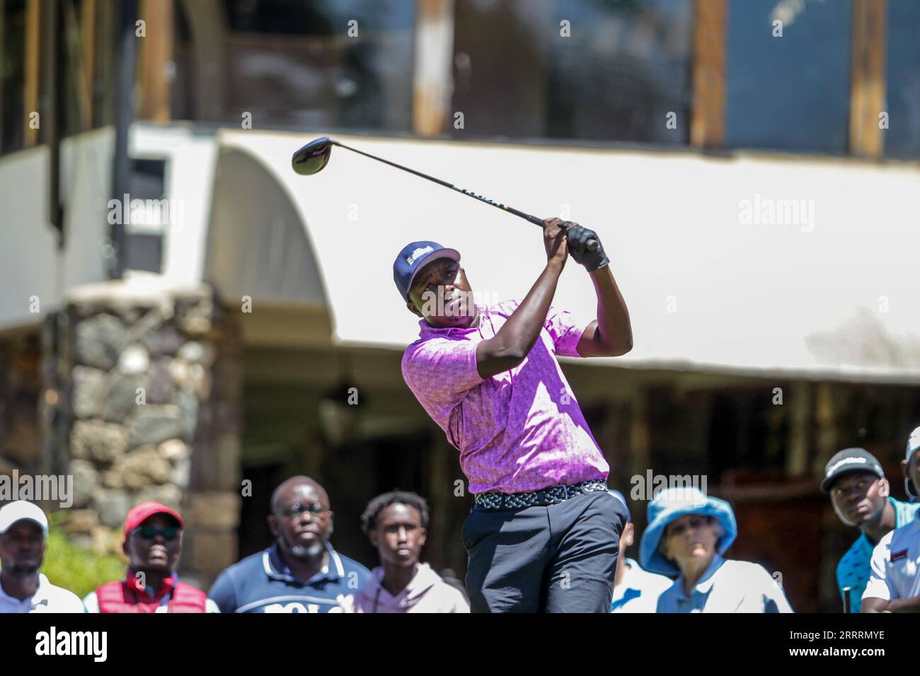 KAREN, GHANA - AUGUST 20: Micheal Karanga celebrates lifting Kenya ...