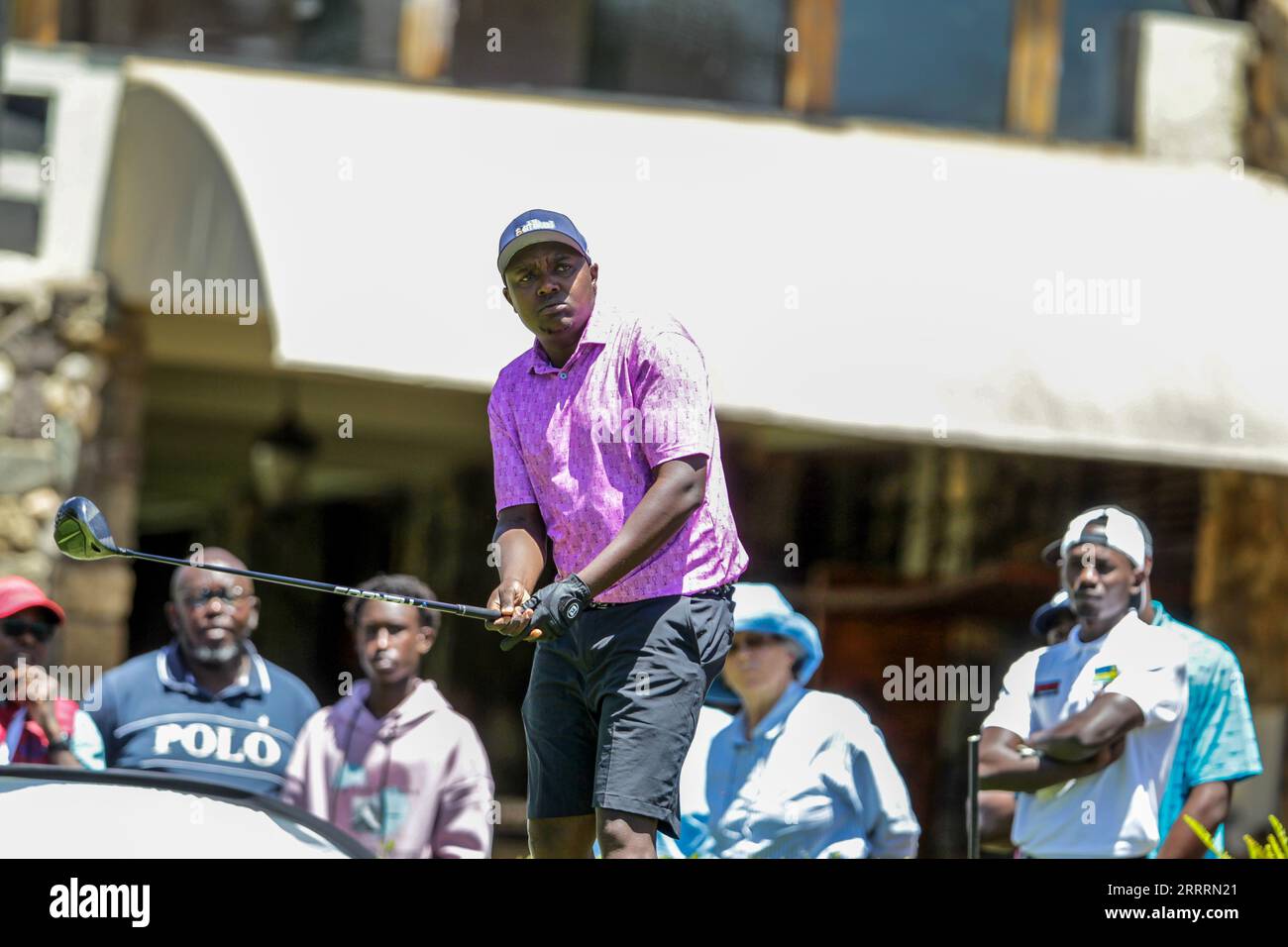 KAREN, GHANA - AUGUST 20: Micheal Karanga celebrates lifting Kenya ...