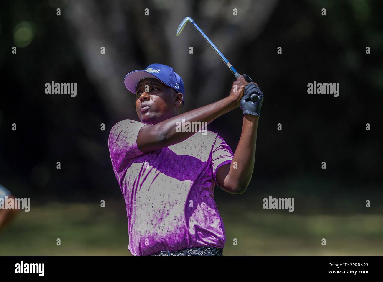 KAREN, GHANA - AUGUST 20: Micheal Karanga celebrates lifting Kenya ...