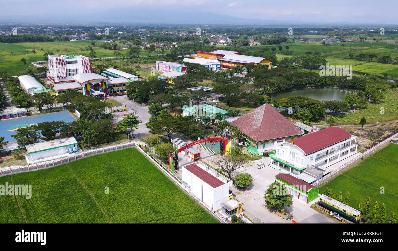 230608 -- JAKARTA, June 8, 2023 -- This aerial photo taken on June 7 ...