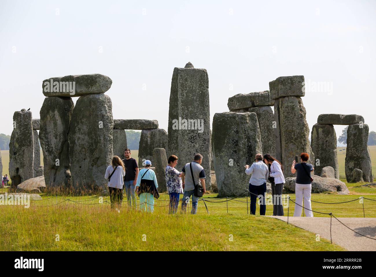 230611 -- AMESBURY, June 11, 2023 -- People visit Stonehenge in Amesbury, Britain, on June 10 ...