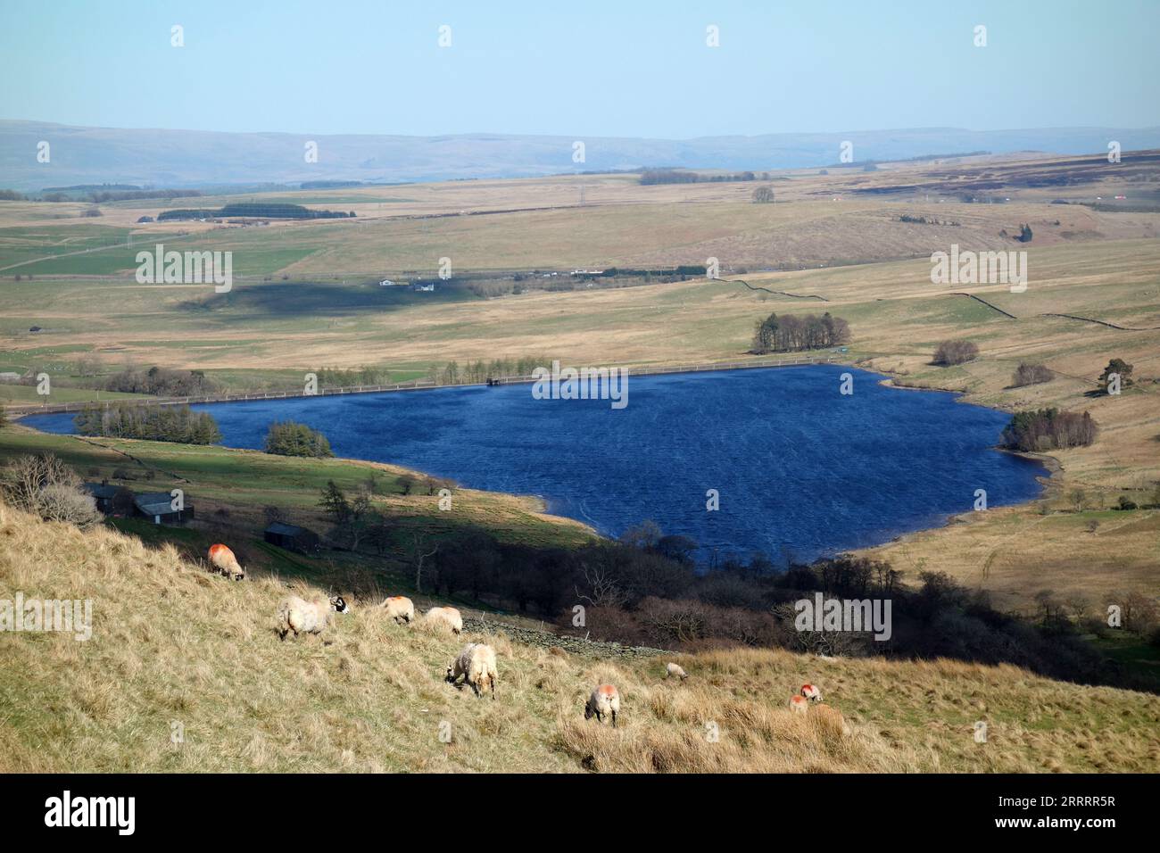 Wet Sleddale Reservoir in the Shap Hills, Lake District National Park ...