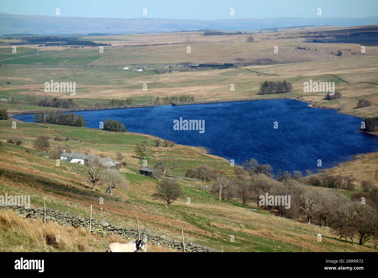 Wet Sleddale Reservoir in the Shap Hills, Lake District National Park ...