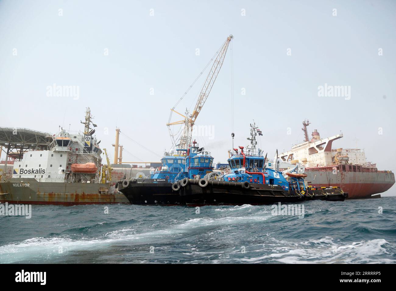 230612 -- HODEIDAH YEMEN, June 12, 2023 -- Engineering ships chartered ...