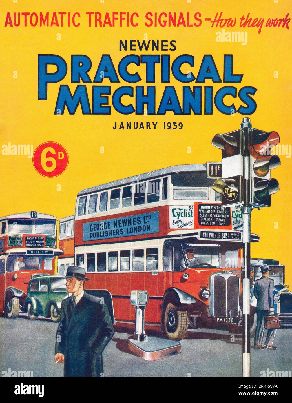 Front cover of Newness Practical Mechanics magazine from January 1939 ...