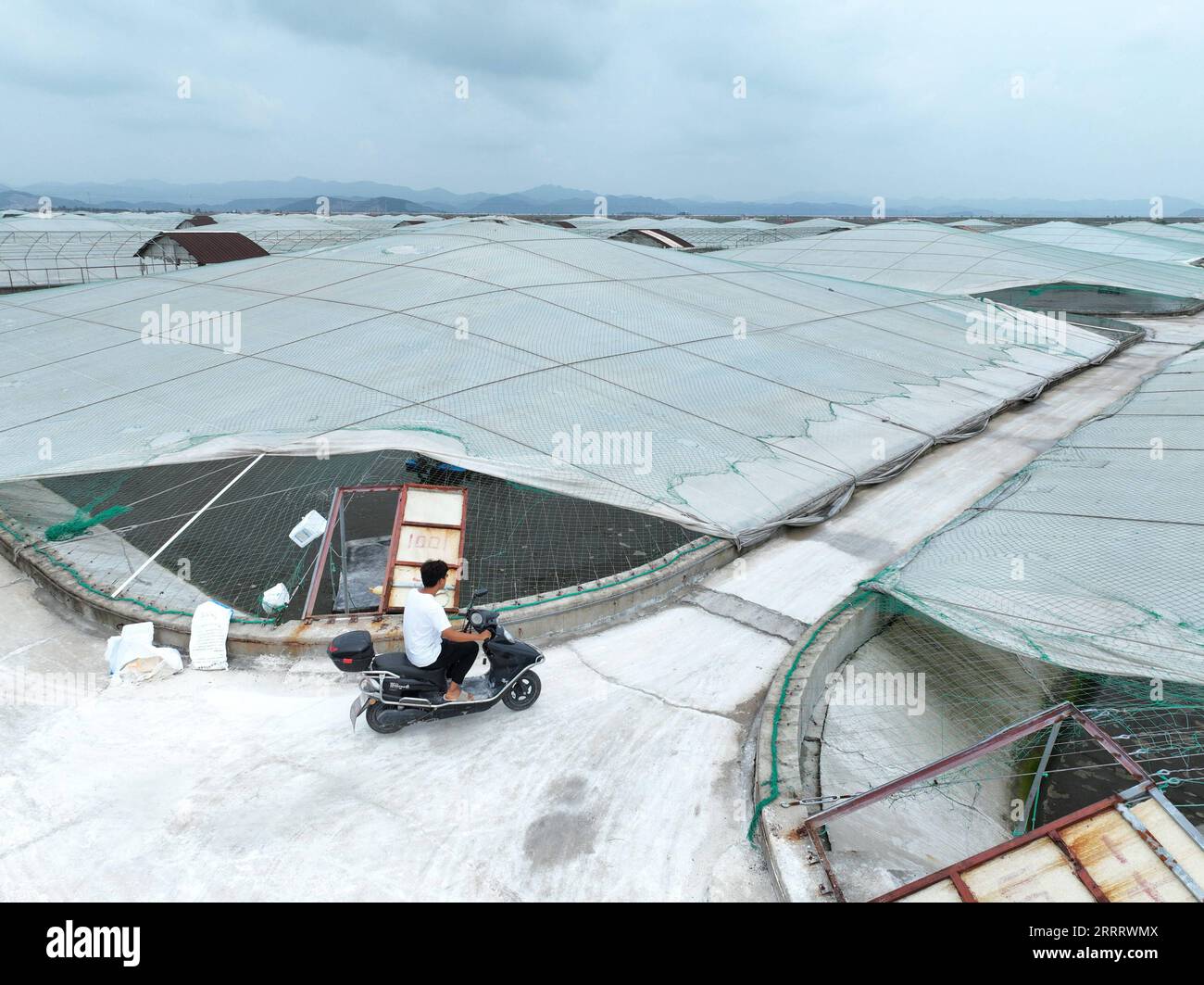 230615 -- SANMEN, June 15, 2023 -- This aerial photo shows a staff ...