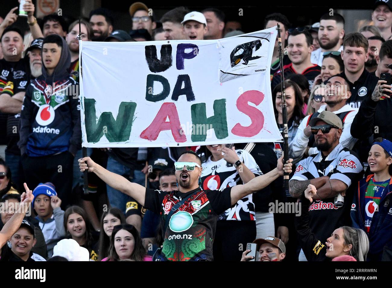 Sydney, Australia. 09th Sep, 2023. Warriors supporters are seen in the ...