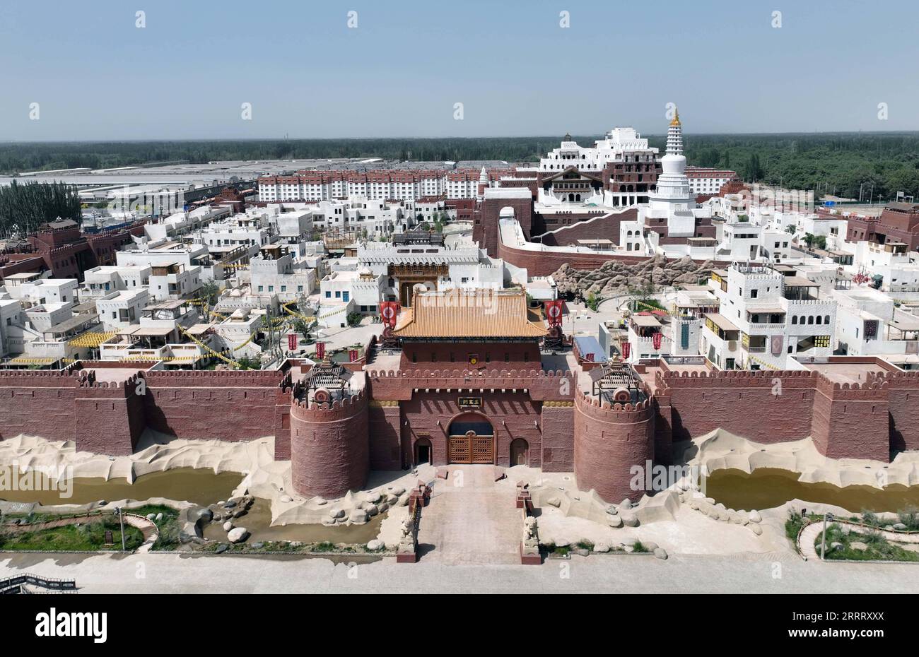 230617 -- URUMQI, June 17, 2023 -- This aerial photo taken on May 17 ...