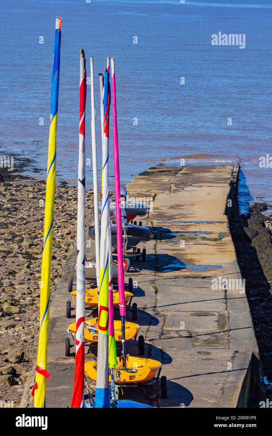 Training dinghies on beach hi-res stock photography and images - Alamy