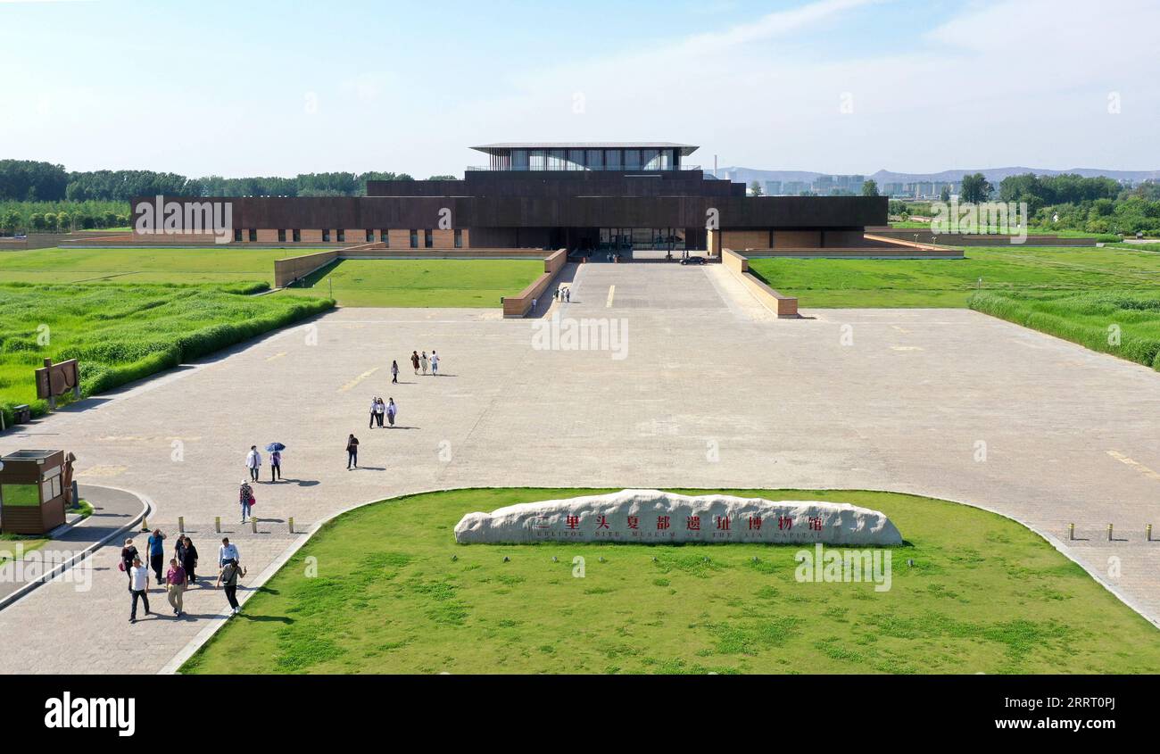 230620 -- ZHENGZHOU, June 20, 2023 -- This aerial photo taken on June 6 ...