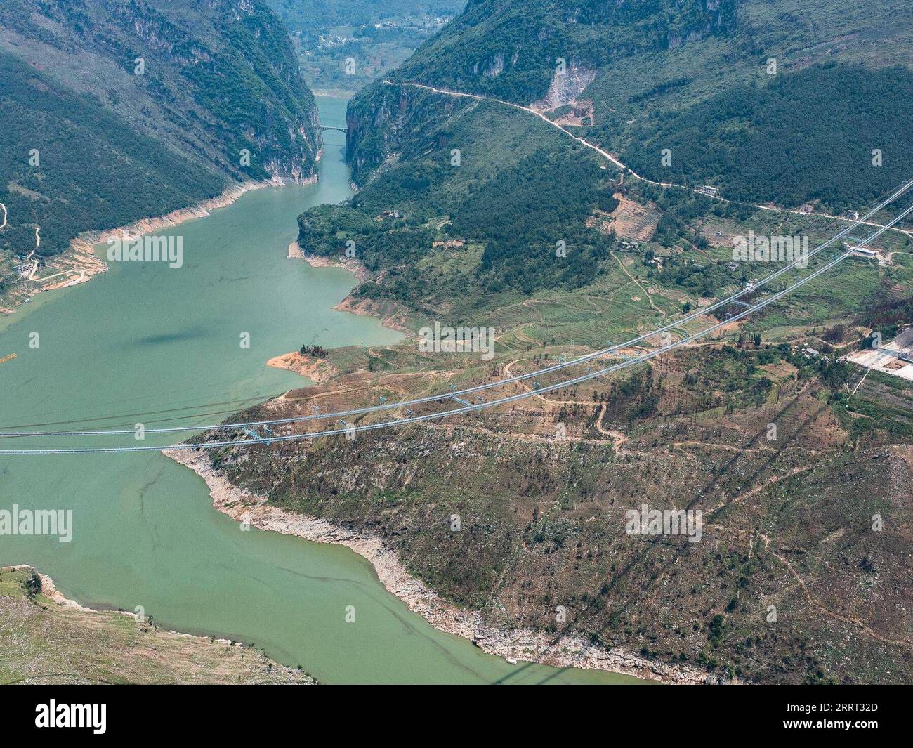 230626 -- QINGLONG, June 26, 2023 -- This aerial photo taken on June 25 ...