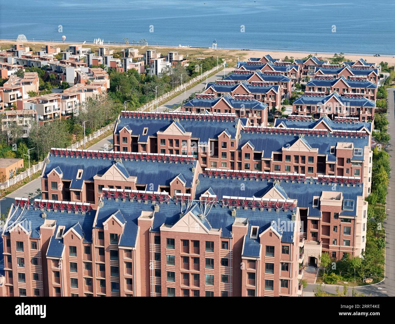 YANTAI, CHINA - SEPTEMBER 5, 2023 - The sea view housing project by the ...