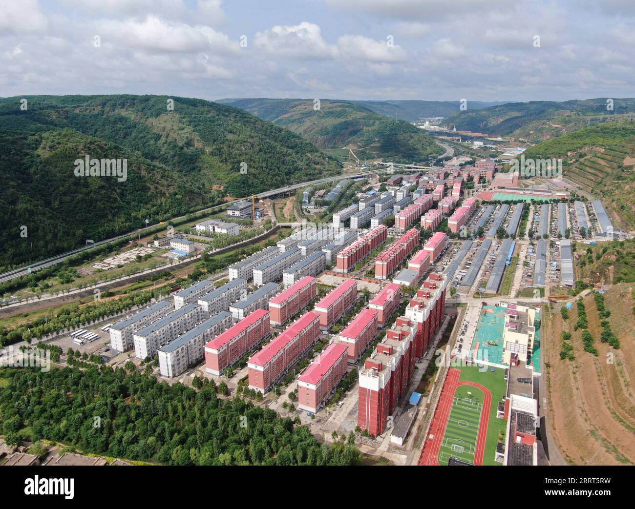 230630 -- YAN AN, June 30, 2023 -- This aerial photo taken on June 28 ...