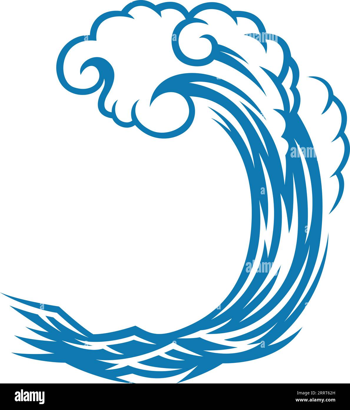 Ocean Wave Splash Vector Illustration Stock Vector Image & Art - Alamy