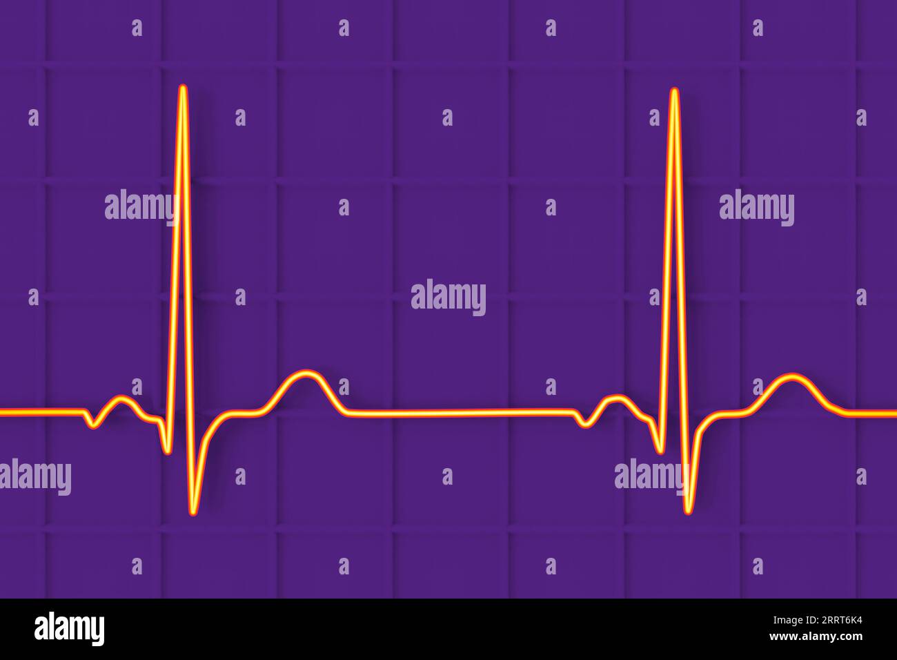 Healthy heartbeat rhythm, illustration Stock Photo - Alamy