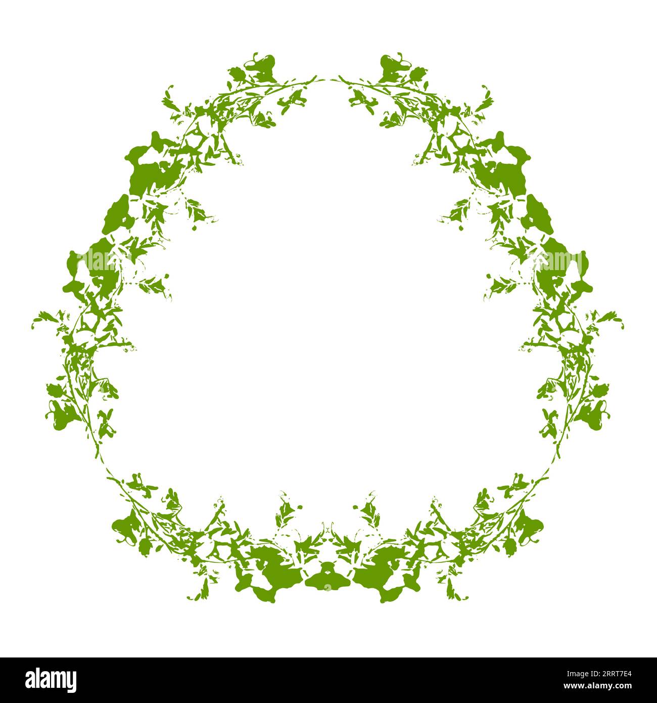 Herbal vector frame. Design element for scrapbook, monogram, labels ...