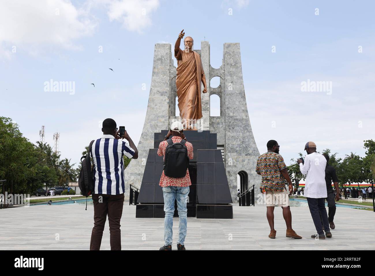 230705 -- ACCRA, July 5, 2023 -- Tourists visit the Kwame Nkrumah ...