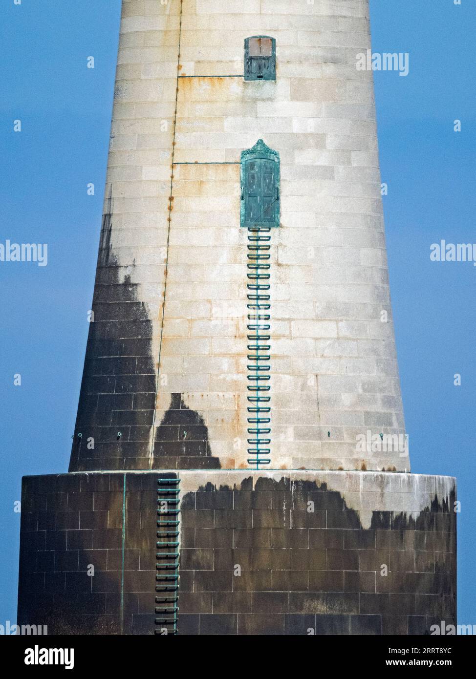 Door and ladder on the Bishop Rock Lighthouse, Isles of Scilly ...