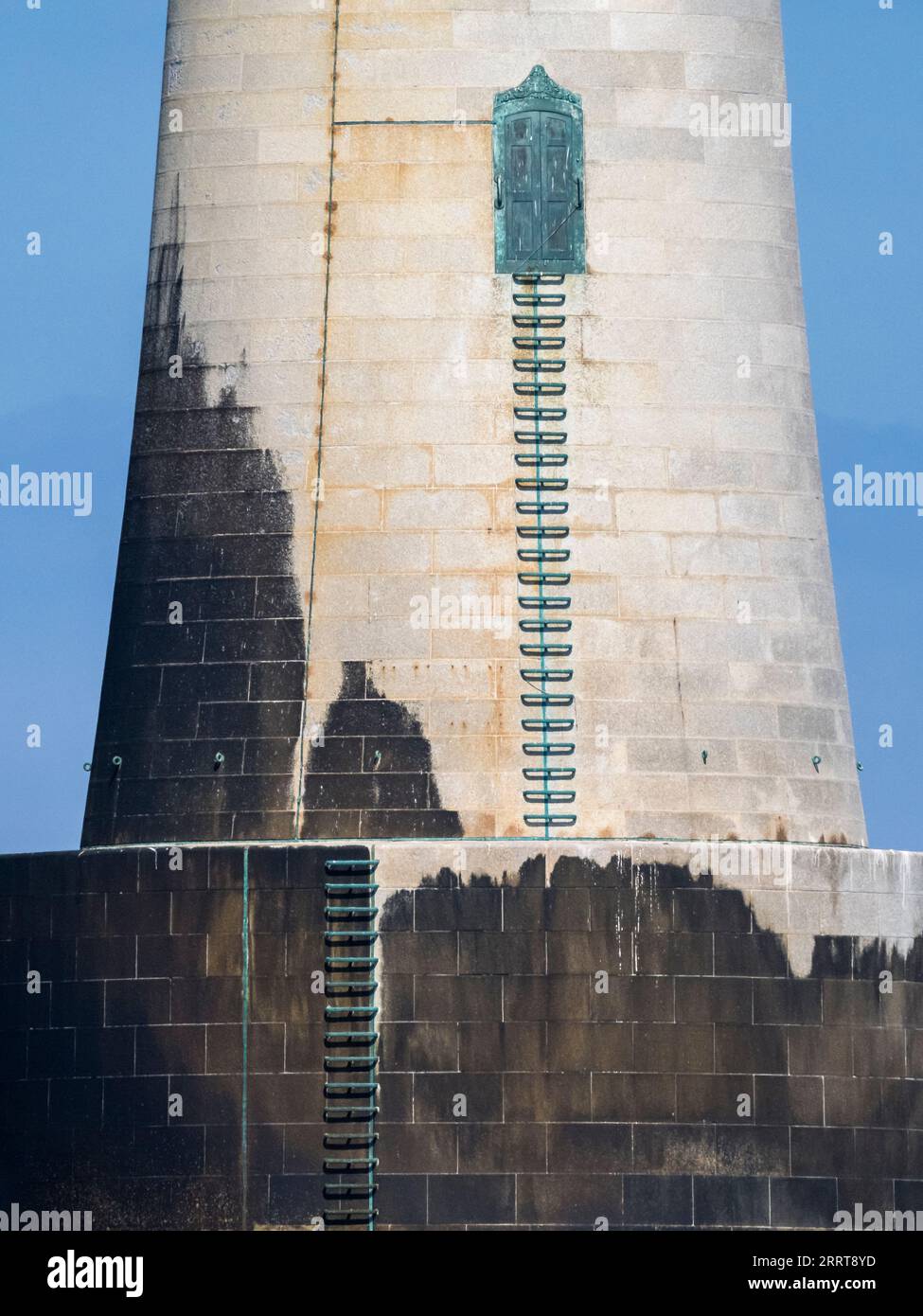 Door and ladder on the Bishop Rock Lighthouse, Isles of Scilly ...