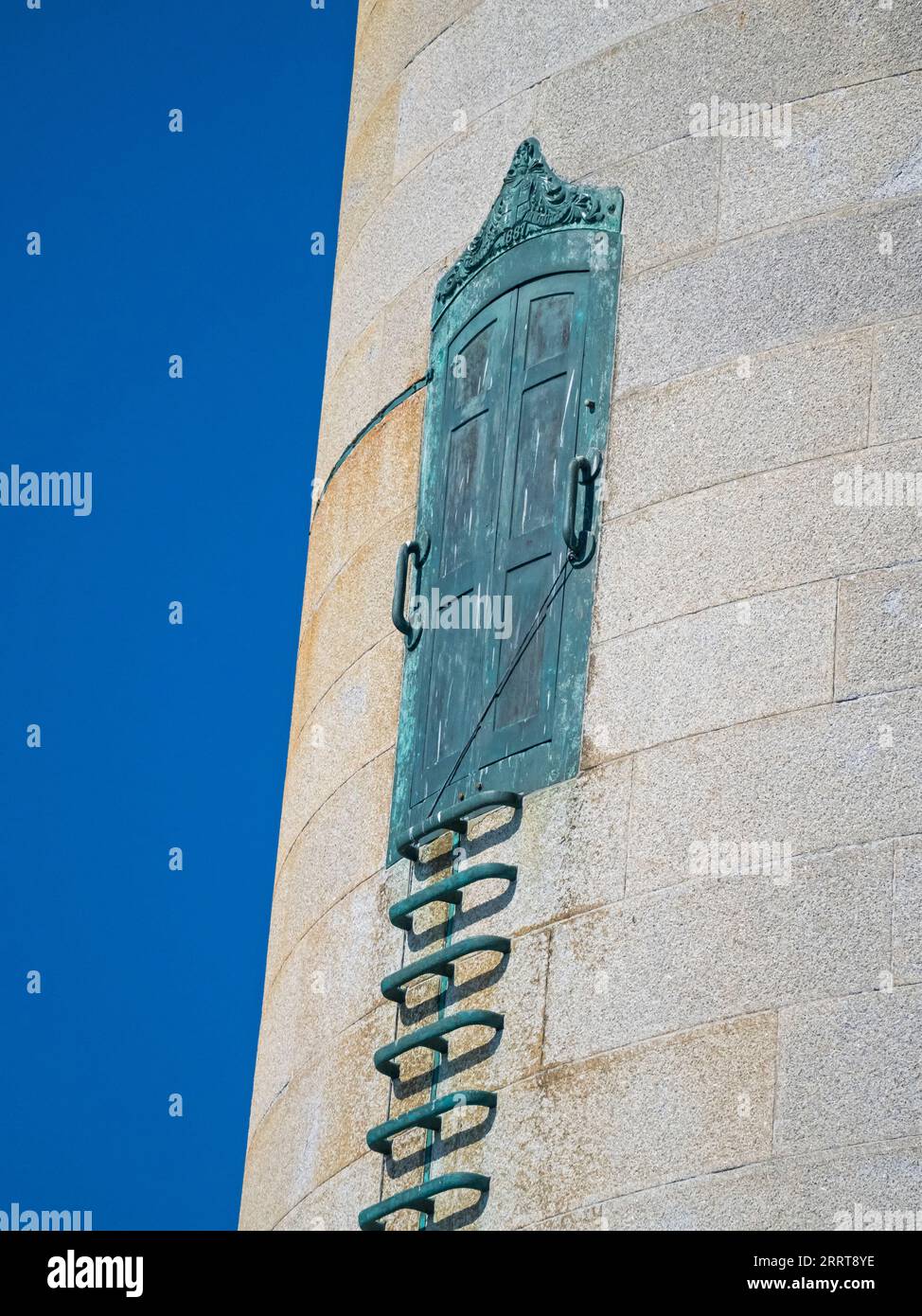 Door and ladder on the Bishop Rock Lighthouse, Isles of Scilly ...