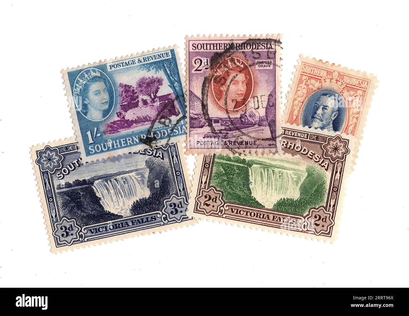 Stamp southern rhodesia hi-res stock photography and images - Alamy