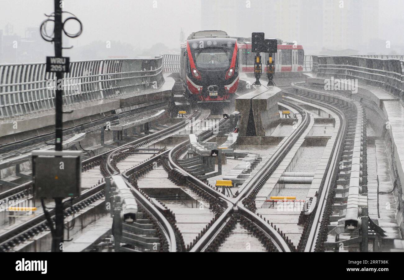 Jabodebek lrt train hi-res stock photography and images - Alamy