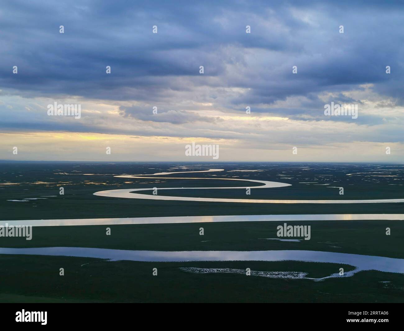 230708 -- HEJING, July 8, 2023 -- This photo taken on June 29, 2023 shows a view of the Bayan ...