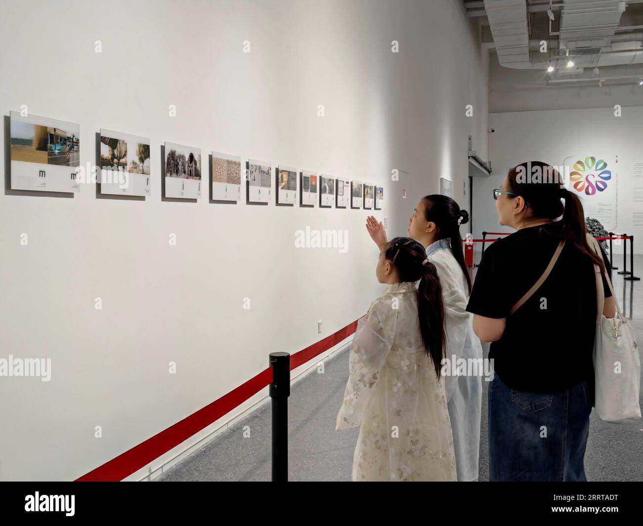 230709 -- XI AN, July 9, 2023 -- Visitors view exhibits during an Italian contemporary art ...