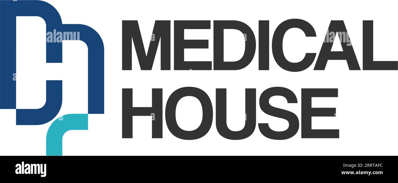 Minimalist Letter Mark MEDICAL HOUSE logo design Stock Vector Image ...