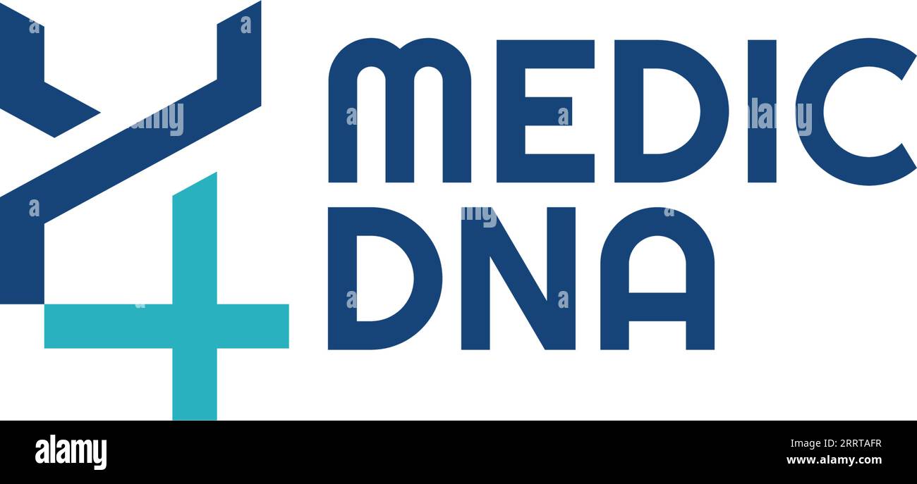 Minimalist Abstract Medic DNA Genetics logo design Stock Vector Image ...