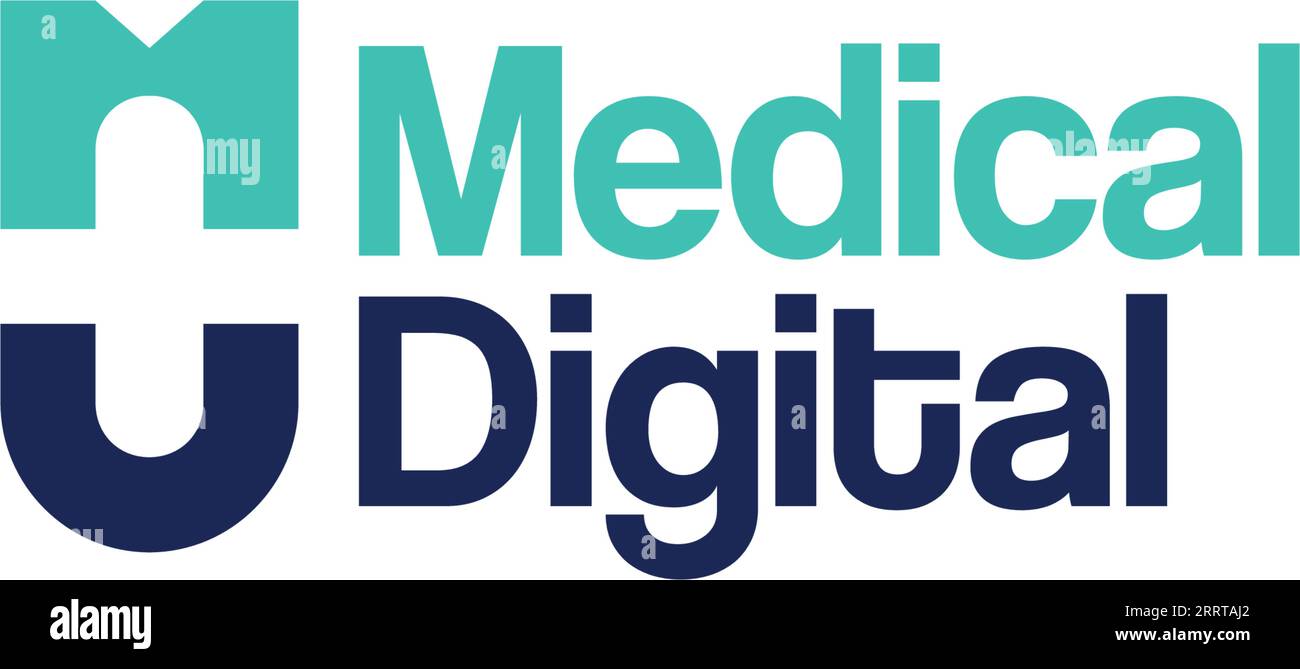 Modern Letter Mark Medical Digital logo design Stock Vector Image & Art ...