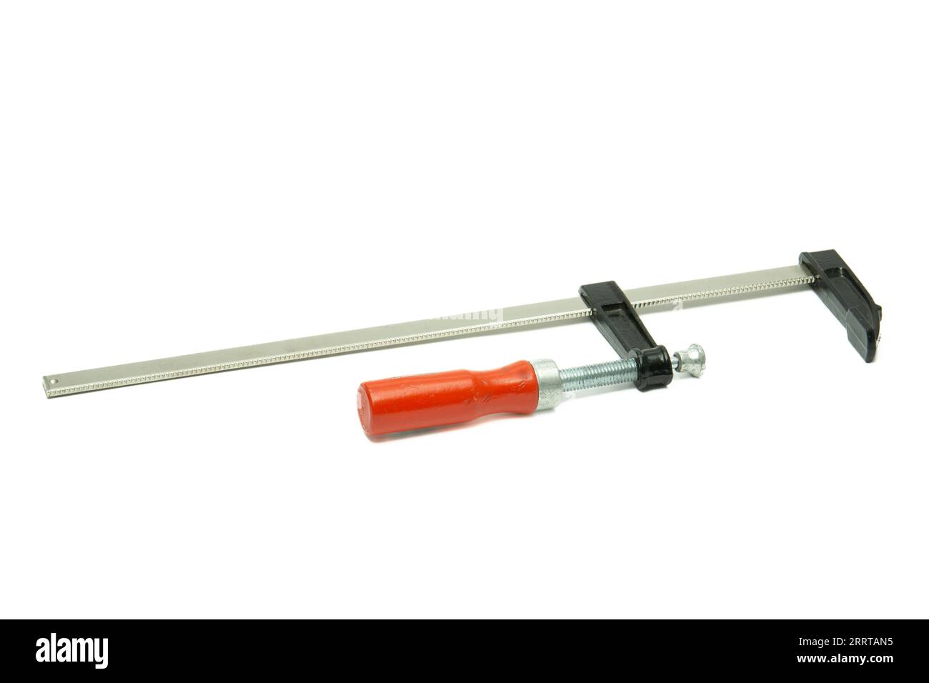 Metal screw clamp isolated on white background Stock Photo - Alamy