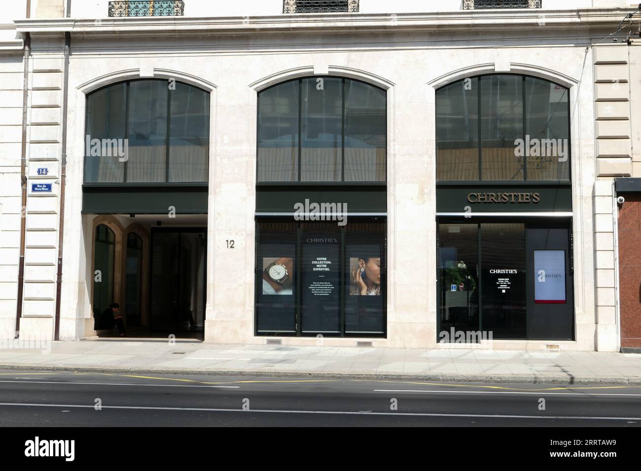 Geneva. Switzerland. August 13. 2023. Famous Christie's auction house ...