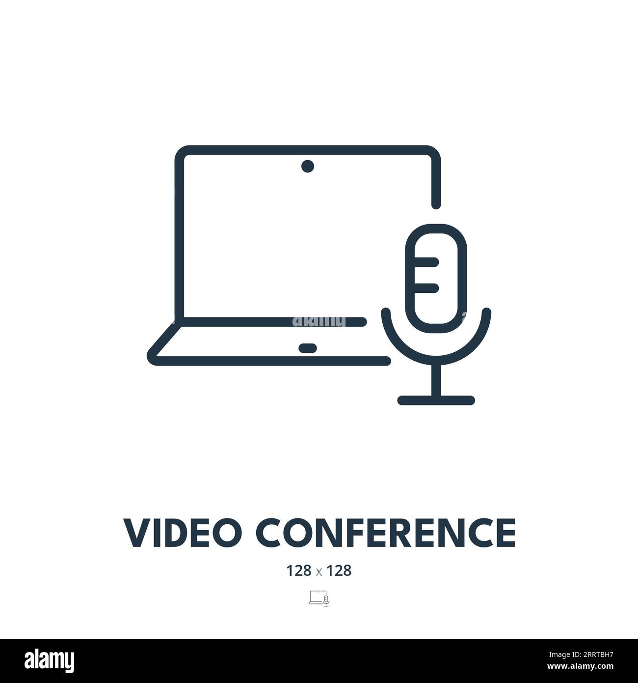Web meeting video chat Stock Vector Images - Alamy