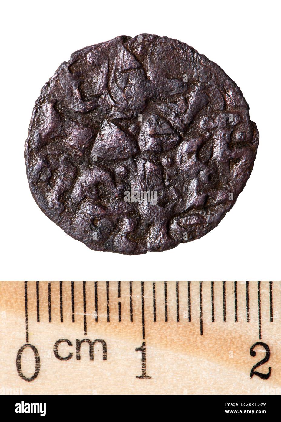 A copper ancient coins times of the Golden Horde. Chorasmia. Obverse ...