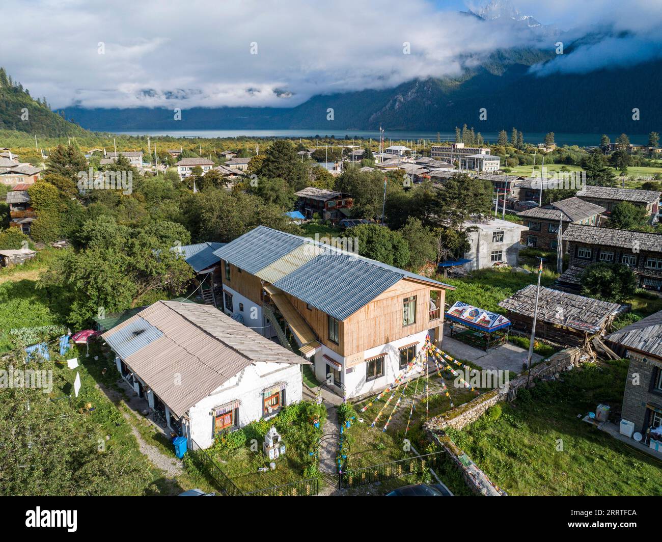 230722 -- NYINGCHI, July 22, 2023 -- This aerial photo taken on July 20 ...